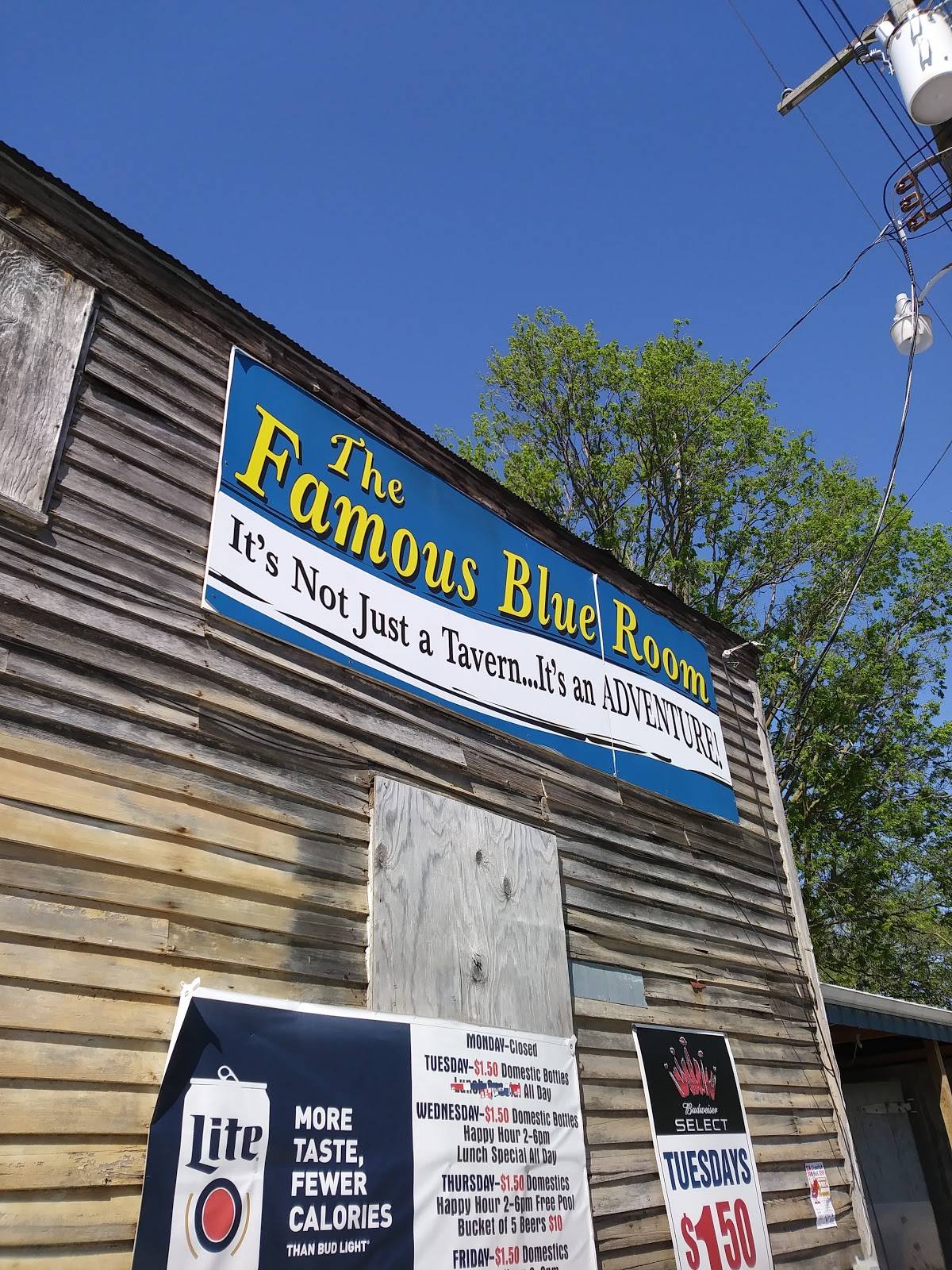 Menu at Blue Room pub & bar, New Minden