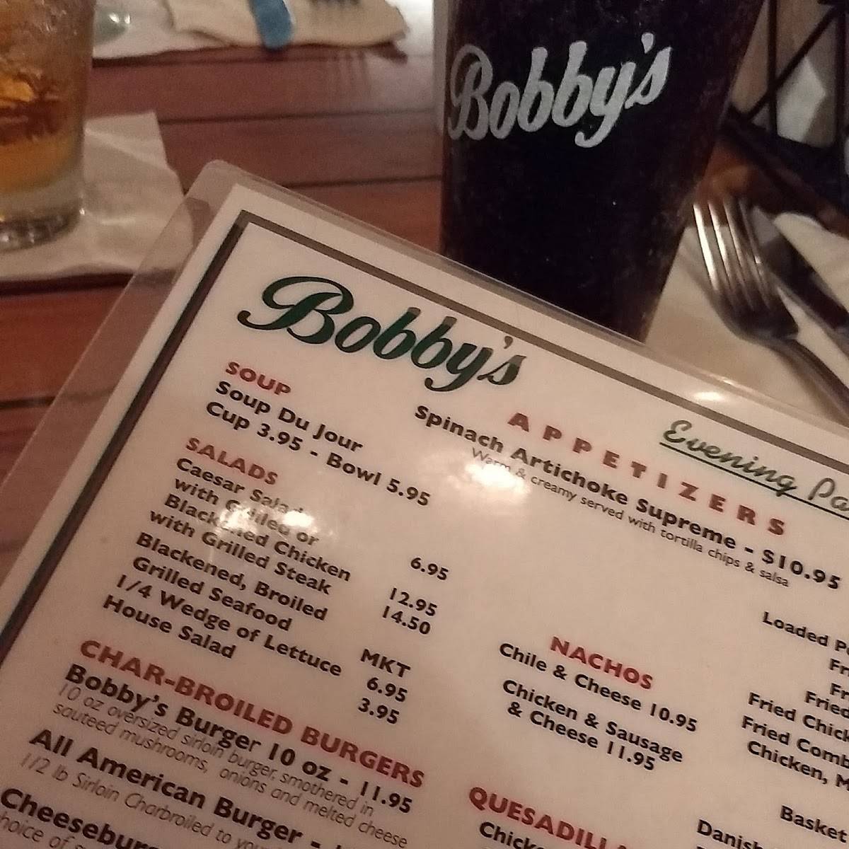 Menu at Bobby's Restaurant & Lounge, Vero Beach