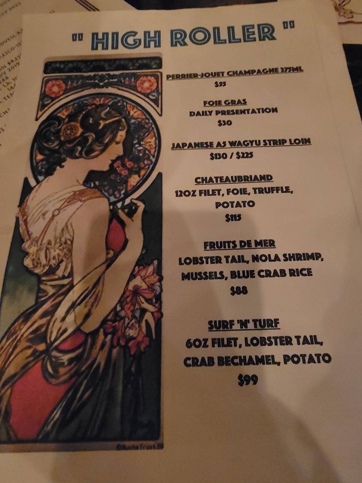 Menu at Boston Title & Abstract pub & bar, Tulsa