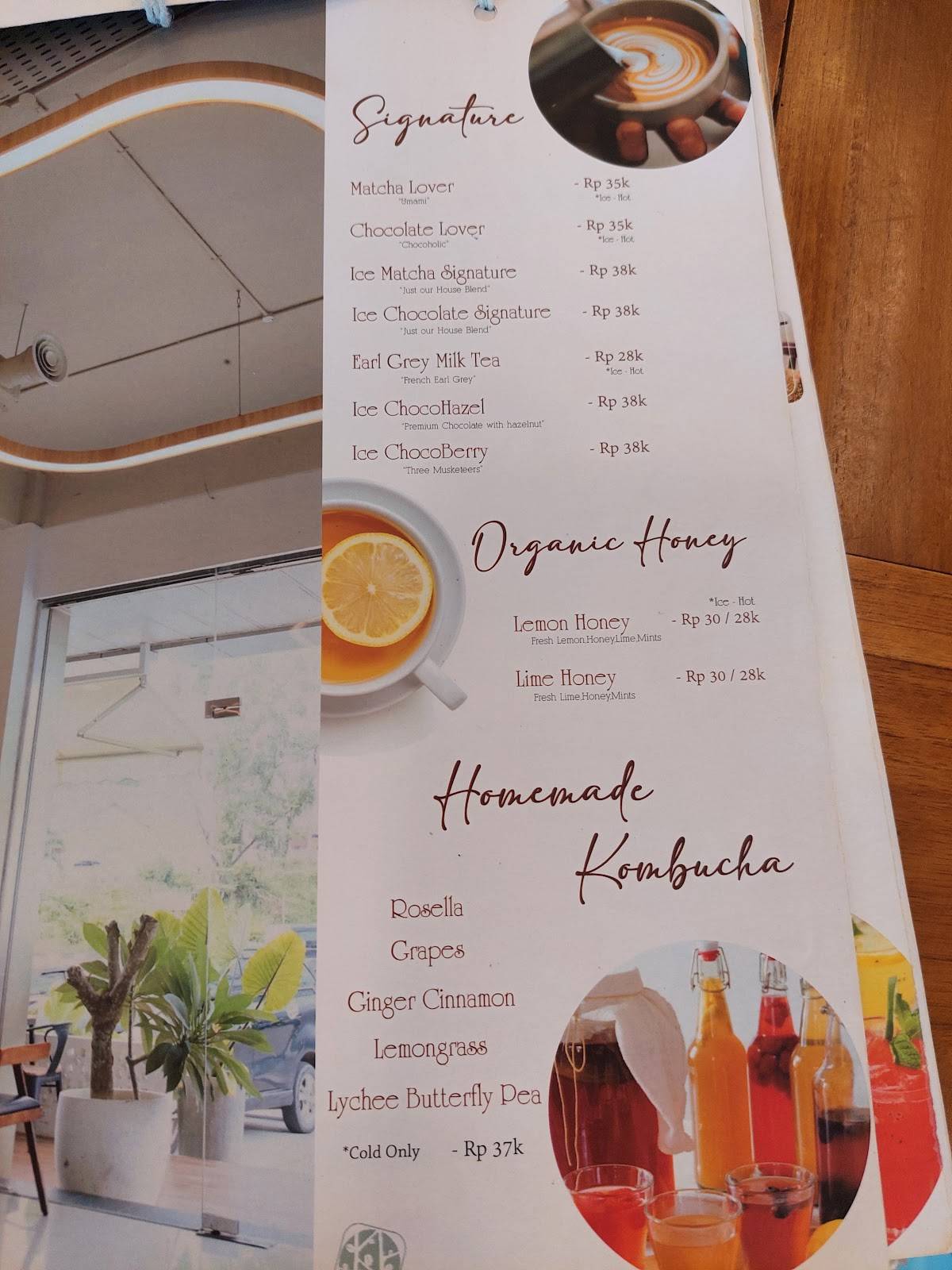 Menu at Botanic Coffee, Batam