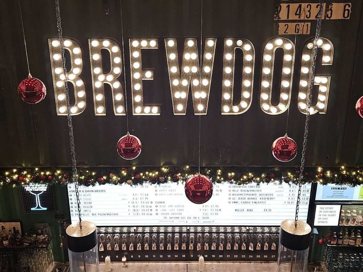 Menu at BrewDog Waterloo restaurant, London, Unit G