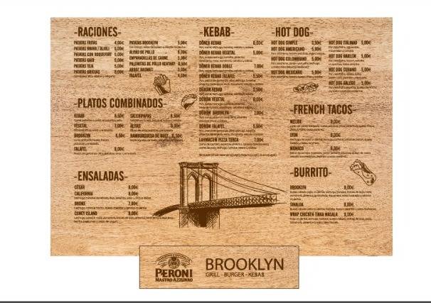 Carta del restaurante Brooklyn Grillburger And Kebab, Mellid
