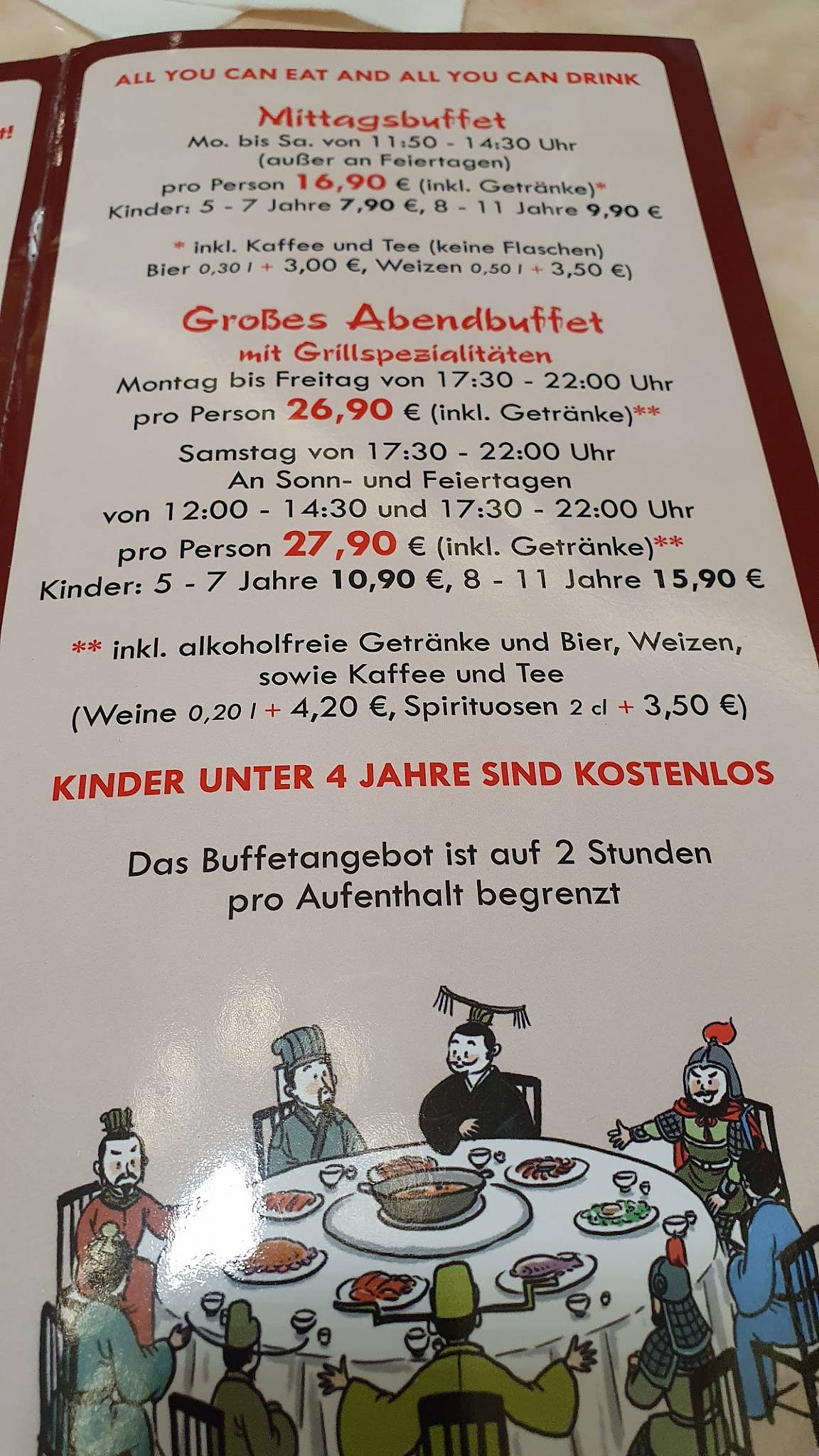 Menu at Gourmet Tempel restaurant, Bünde
