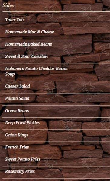 Menu at The Bungalow restaurant, London