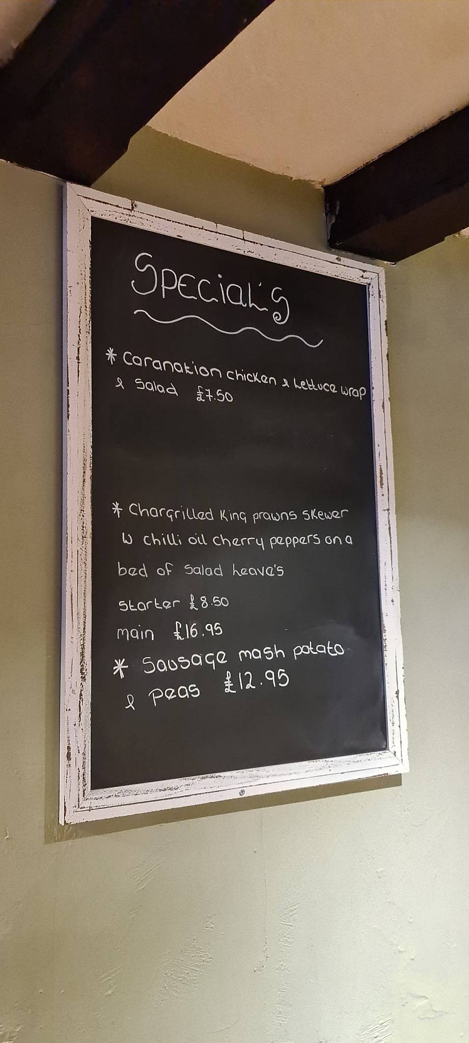 Menu at The Mermaid Inn pub & bar, Burford