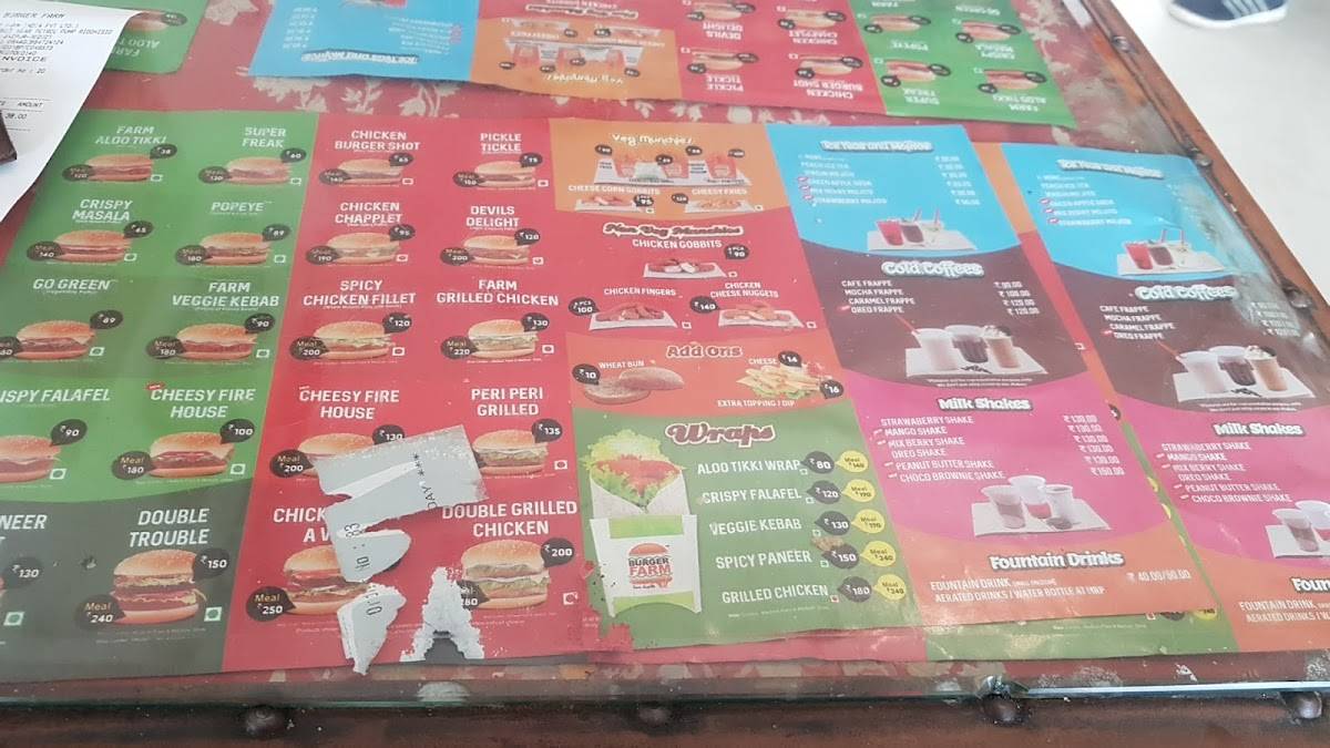 Menu at Burger Farm, Jaipur, 19
