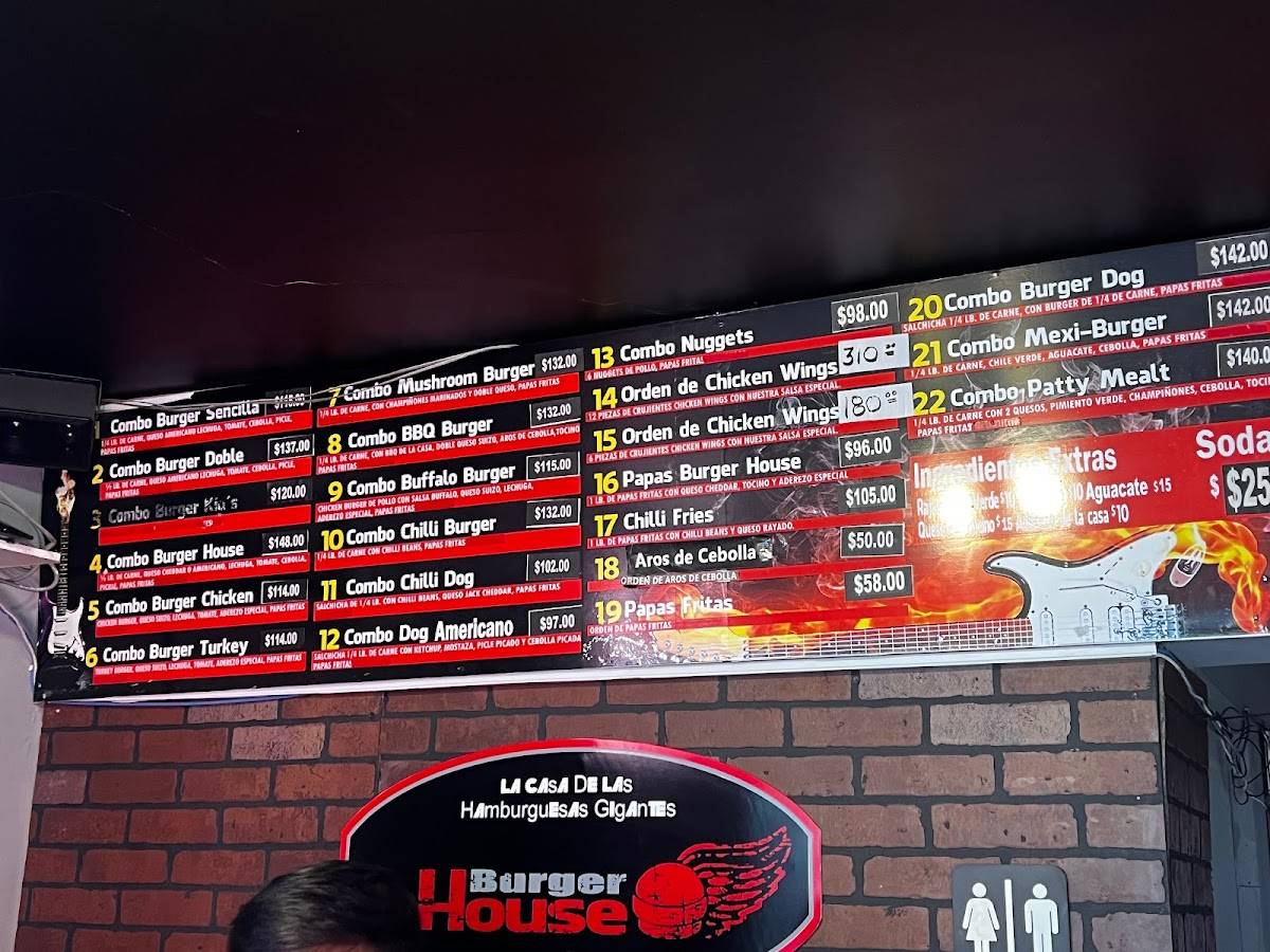 Carta del restaurante Burger House, Heroica Nogales, Av. Tecnológico ...