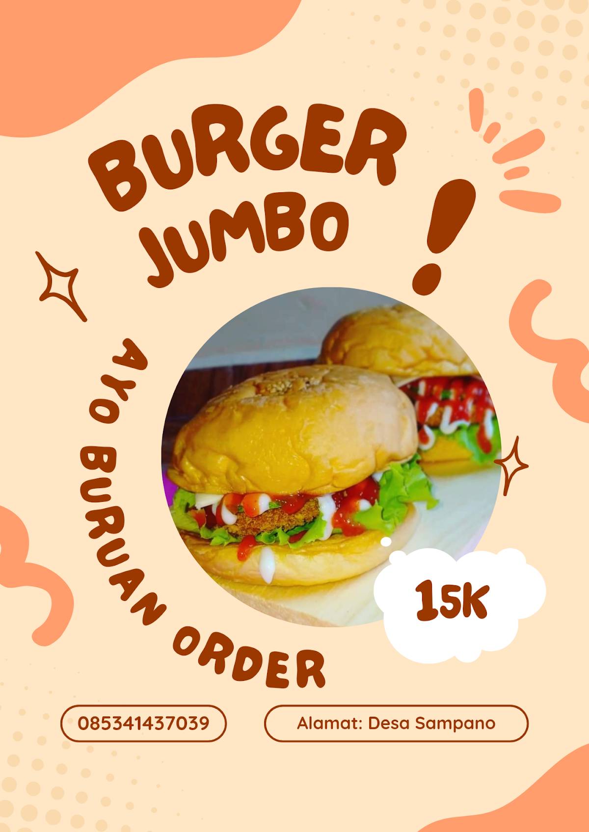 Menu at Burger Jumbo Sampano pub & bar, Indonesia