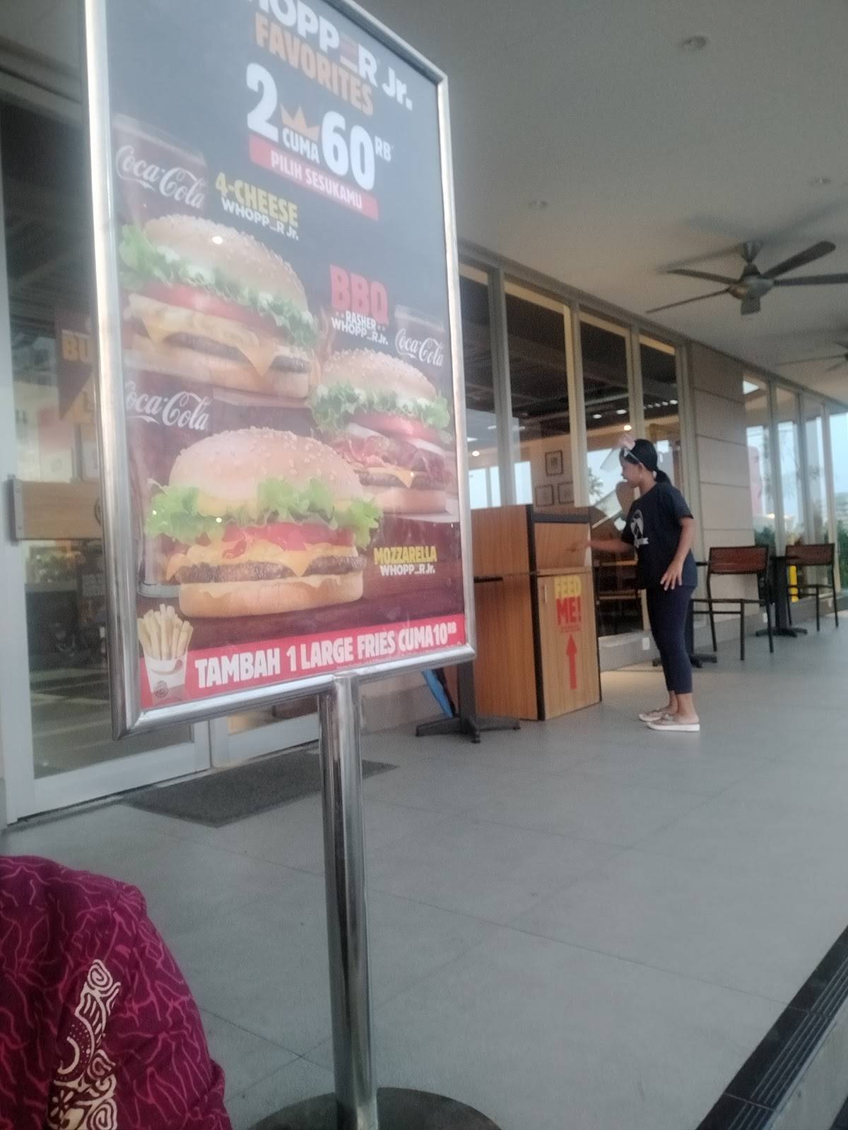 Menu at Burger King Bintaro Jaya restaurant, South Tangerang