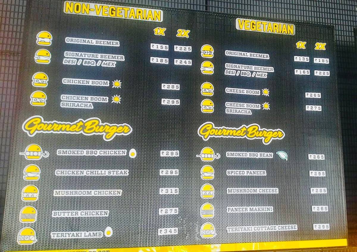 Menu at BurgerMan ECR, Chennai