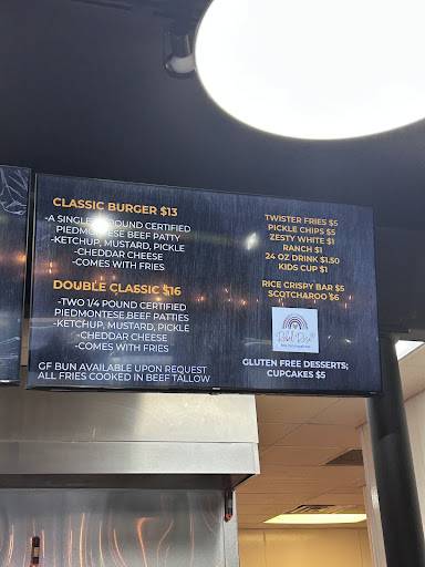 Menu at Burning Bridges Omaha restaurant, Omaha