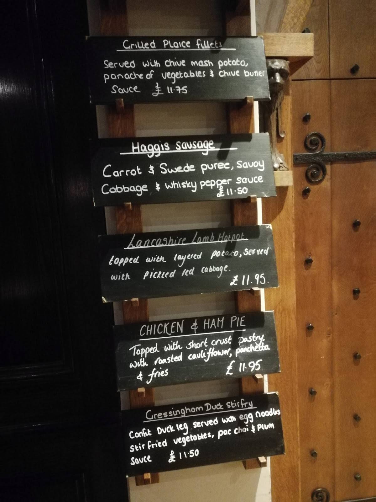 Menu at The Fence Gate pub & bar, Burnley