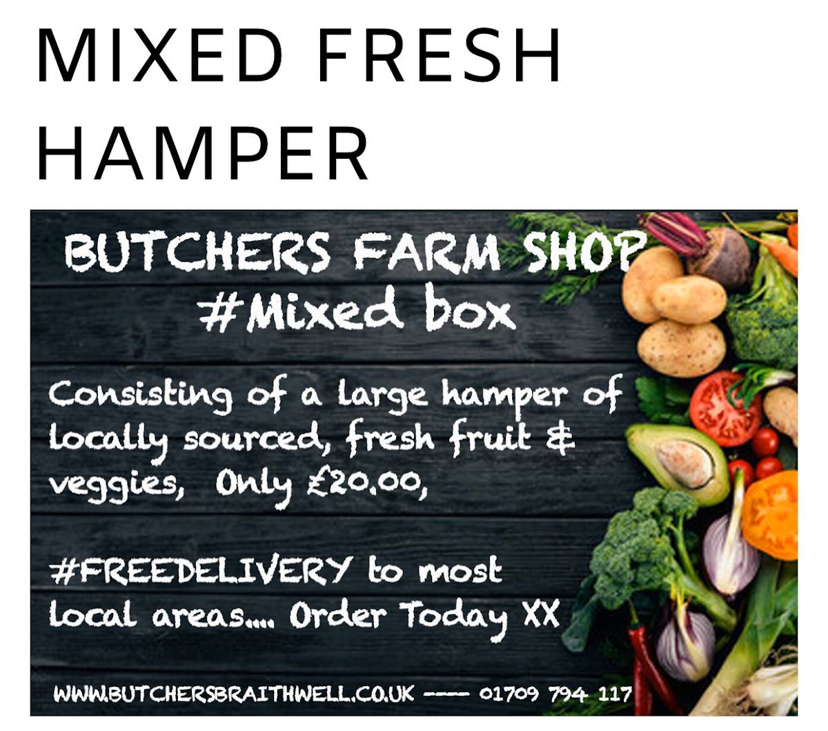 Menu at Butchers Arms pub & bar, Braithwell
