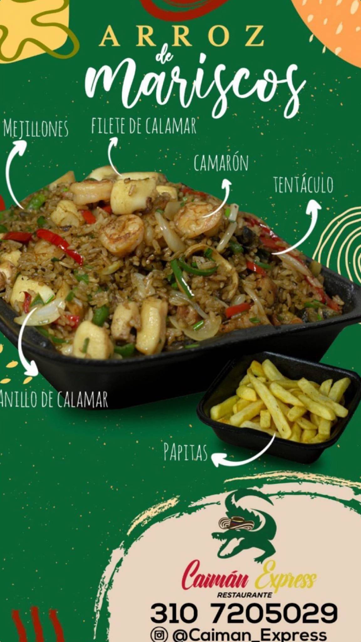 Menu at CAIMAN EXPRESS restaurant, Barranquilla