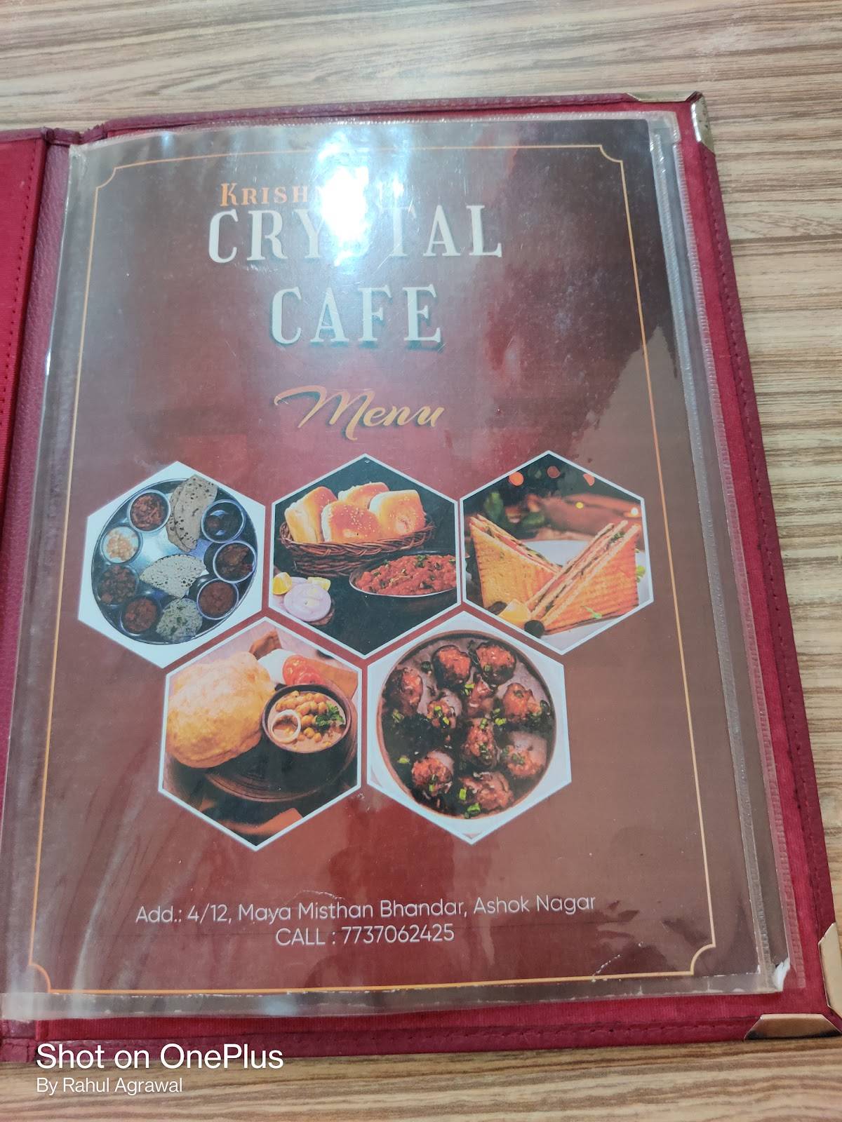 Menu at CRYSTAL CAFE, Udaipur, 4/12