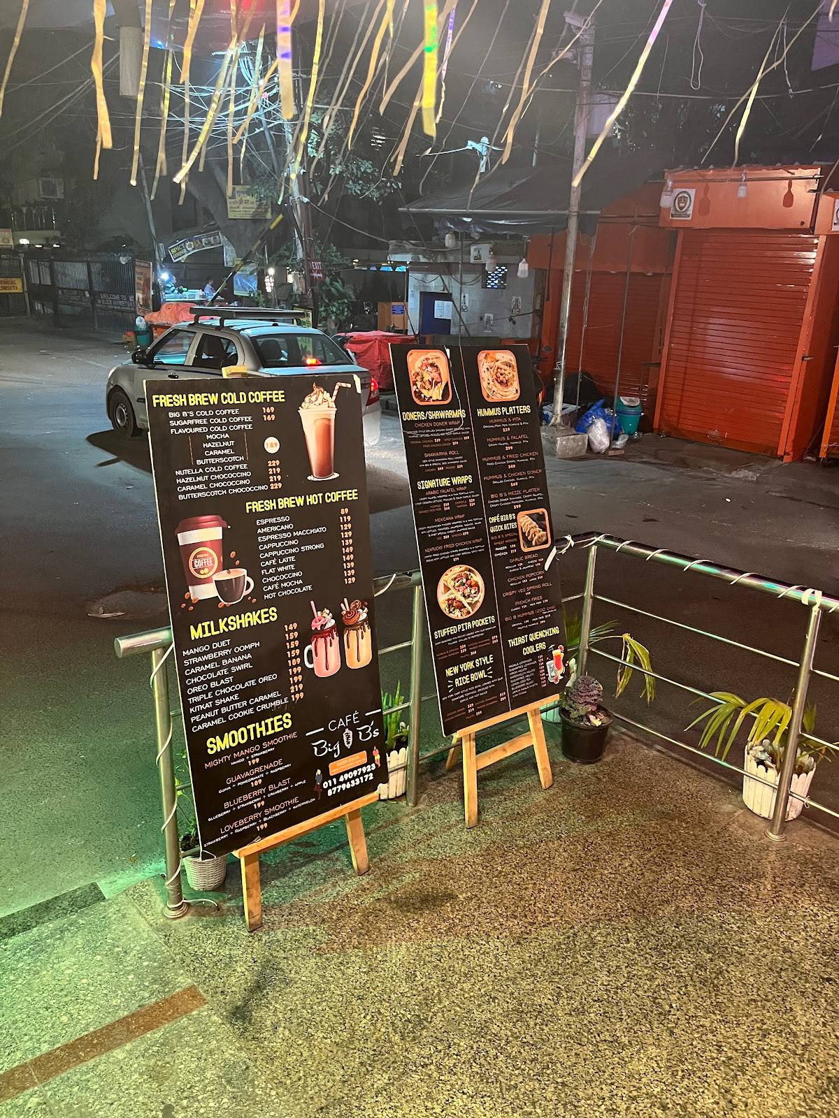 Menu at Cafe Big B's - Doners & Shawarmas, New Delhi