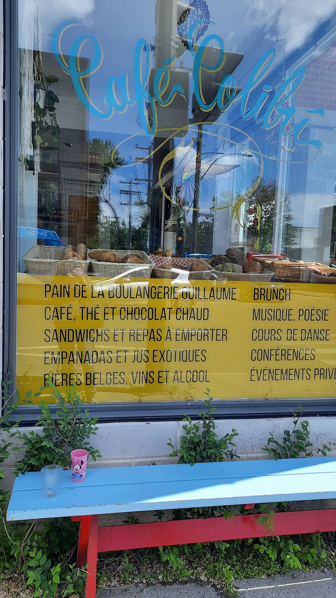 Menu at Café Colibri, Montréal