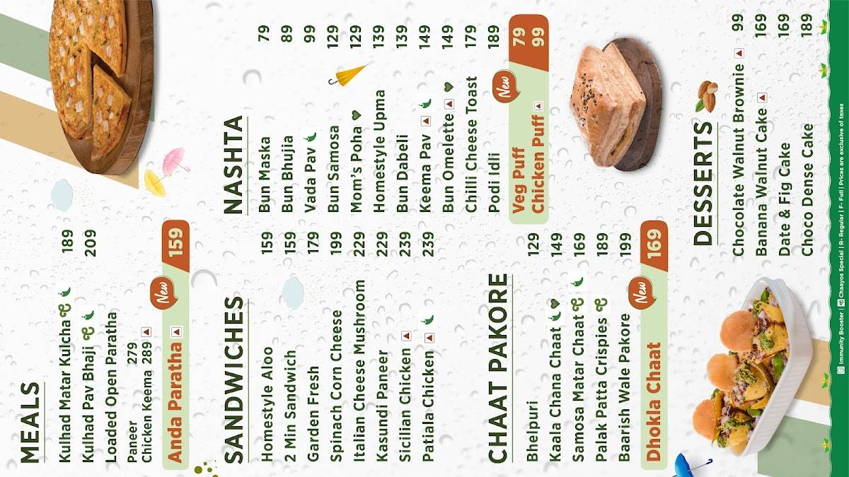 Menu at Chaayos - EDM Mall, Ghaziabad