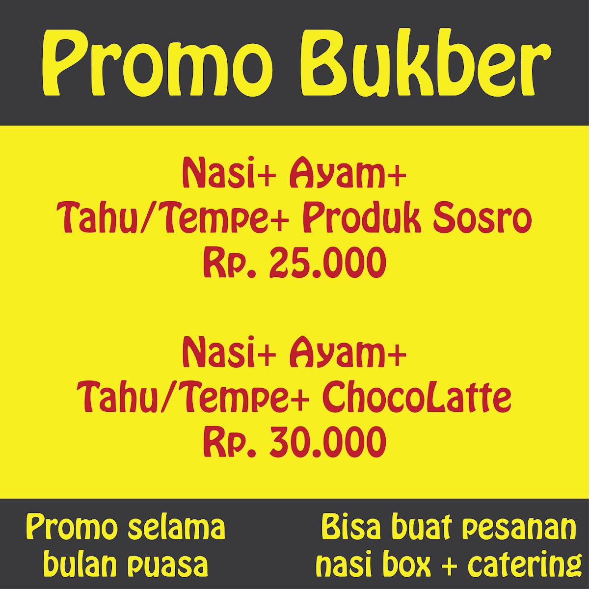 Carta del café Choco Latte Kawidaran Balaraja, Balaraja