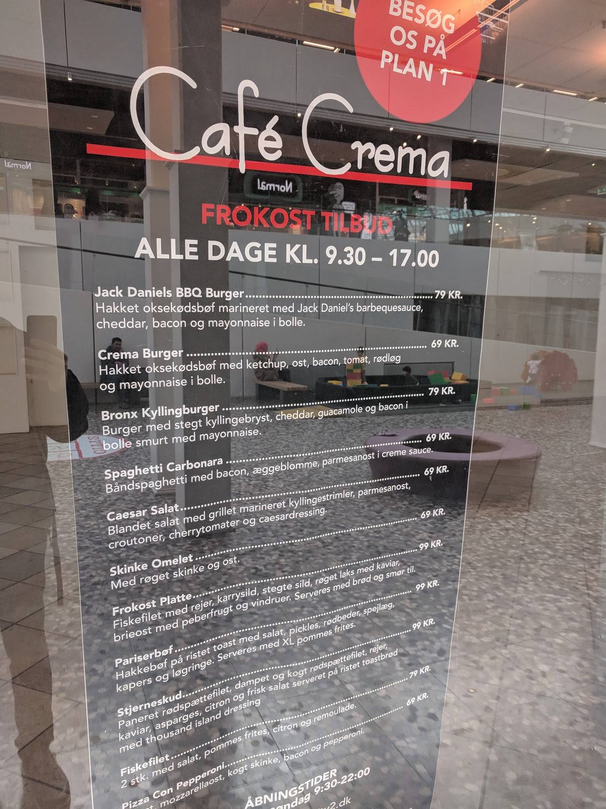 Speisekarte von Café Crema restaurant, Taastrup, City 2