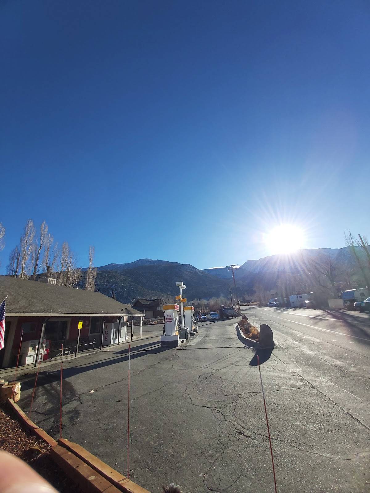 Menu at Crowley Lake General Store cafe, USA