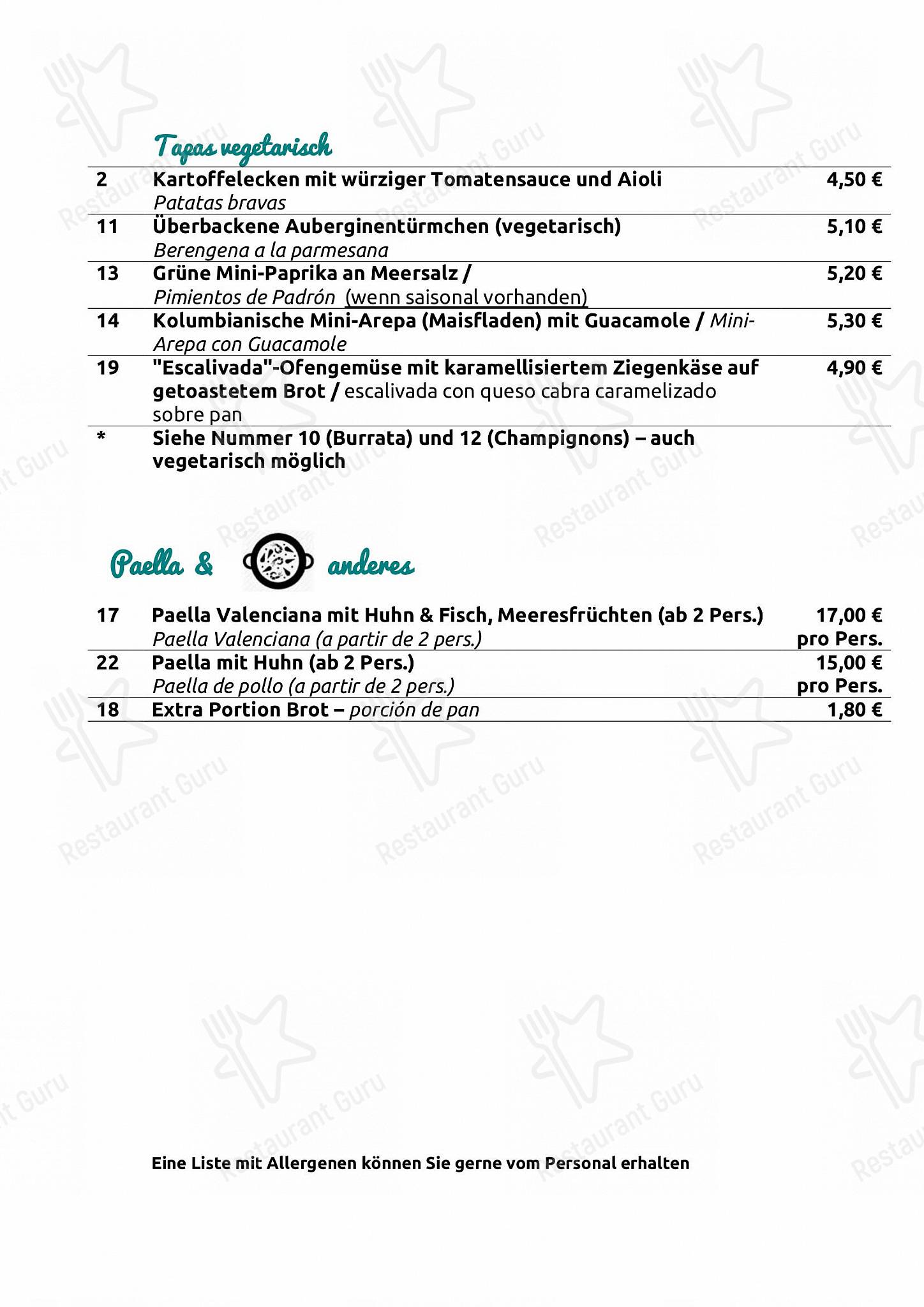 Speisekarte von Café-GastroBar Delico, Ravensburg