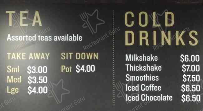 Menu at Discovery Cove Cafe, Banksmeadow