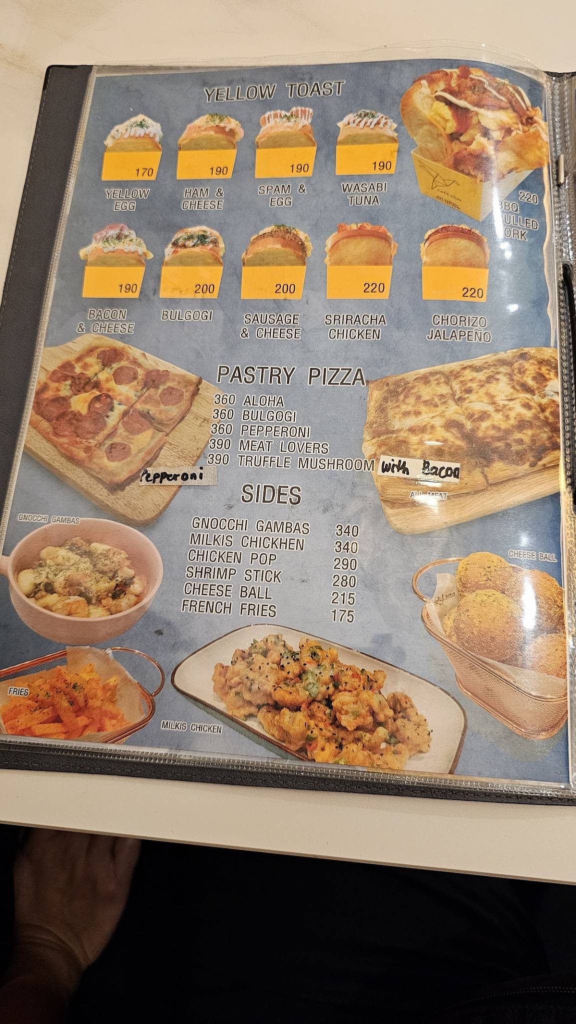 Menu at Cafe Elim, Mandaue City