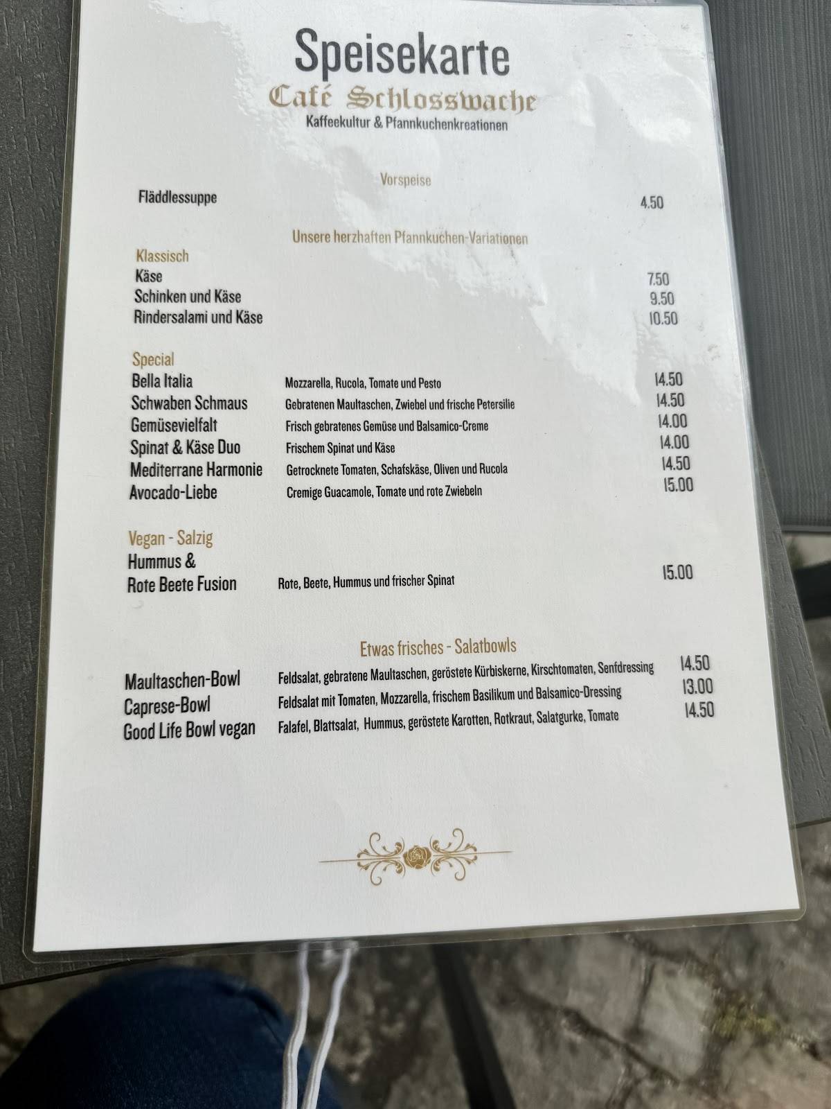 Speisekarte von Cafe Ennui, Ludwigsburg