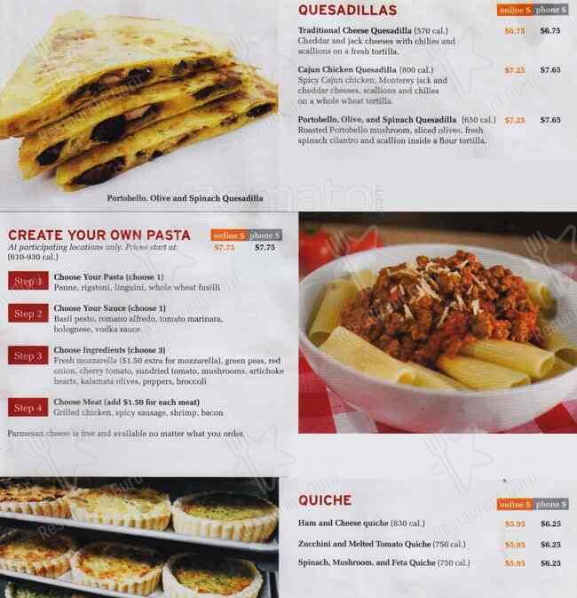 Menu at Europa Cafe, West New York, 205 W 57th St #2