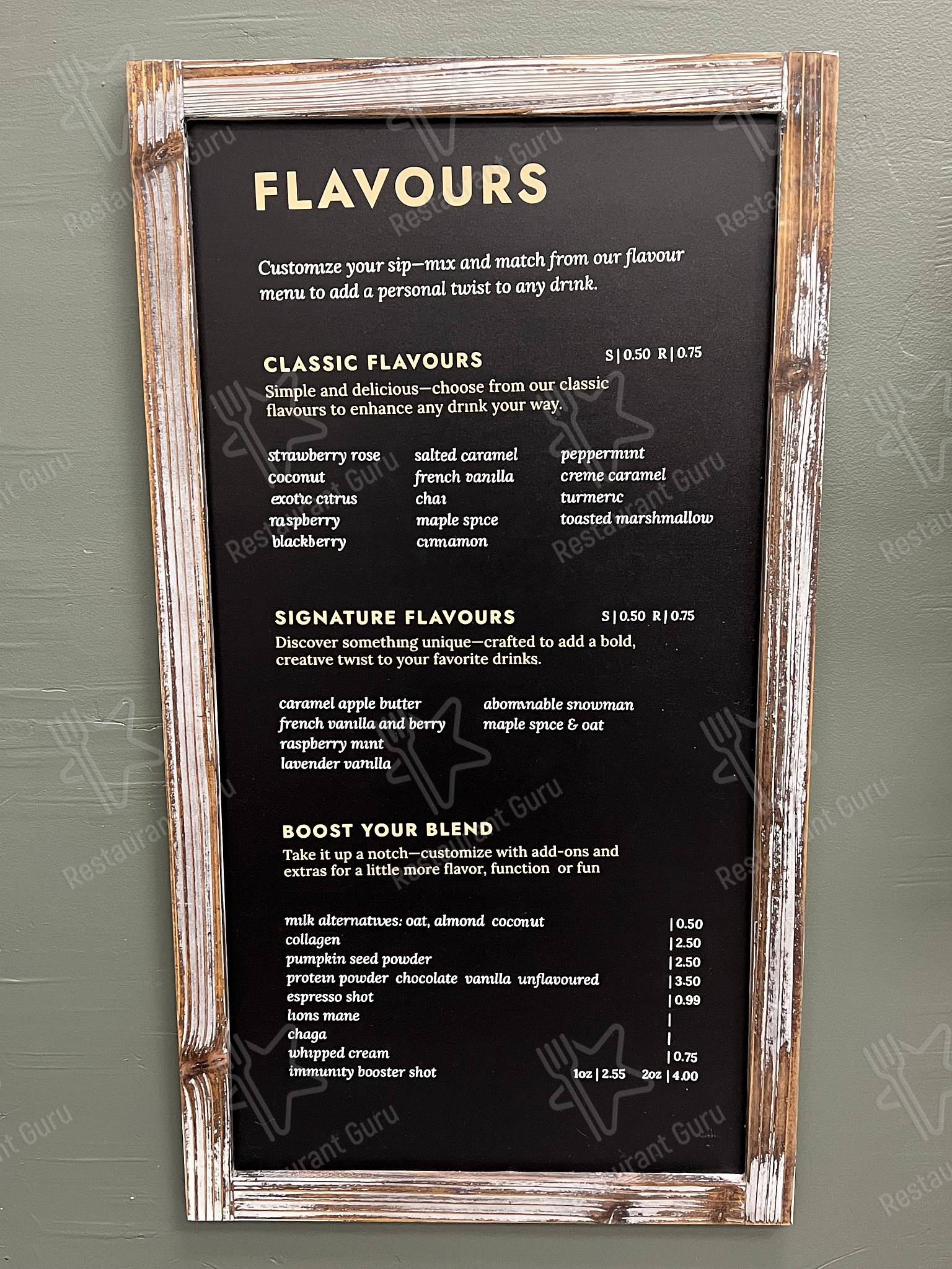 Carta de Feel Alive Wellness Station, Palmerston