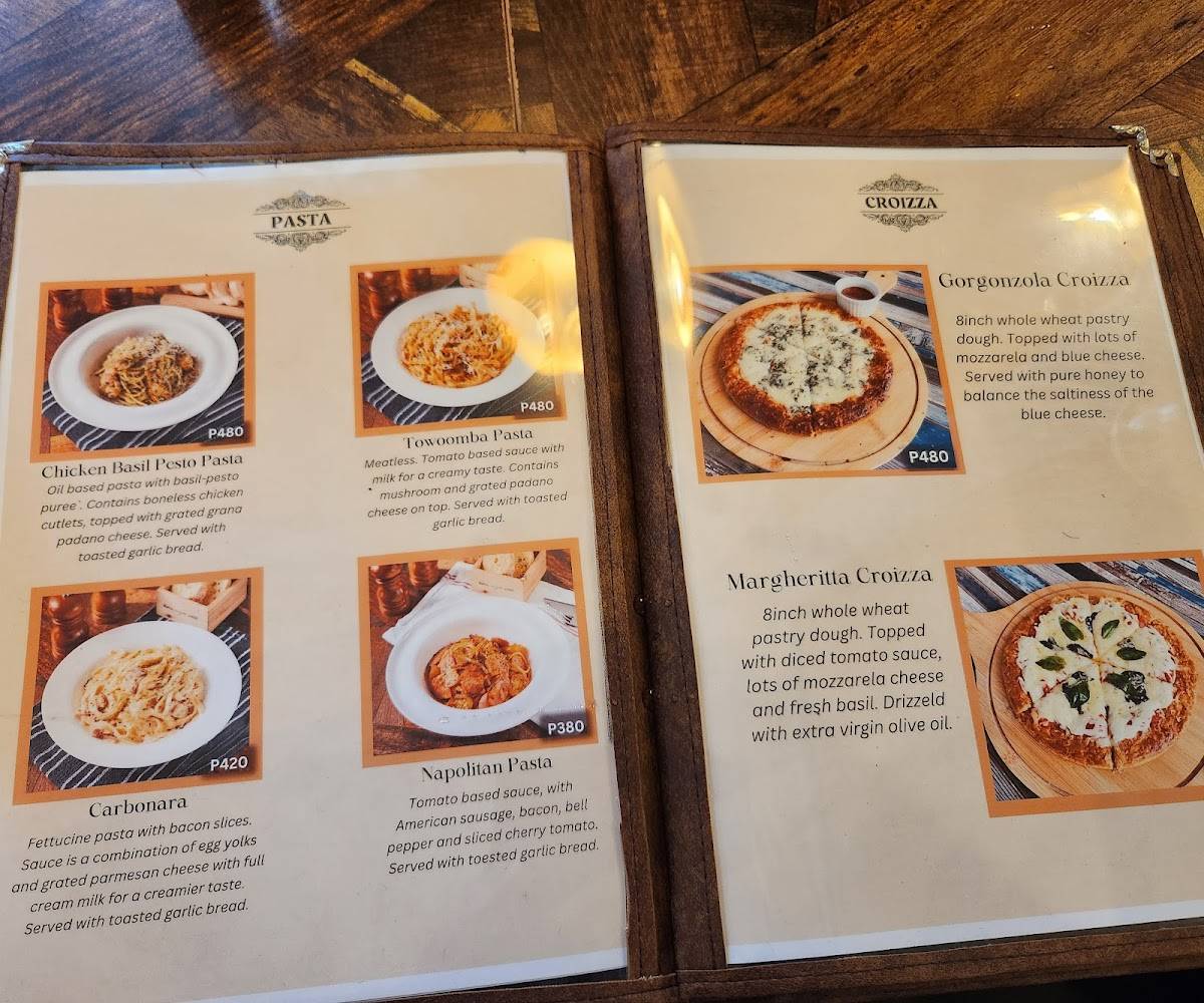 Menu at Good Pastry Cafe, San Juan