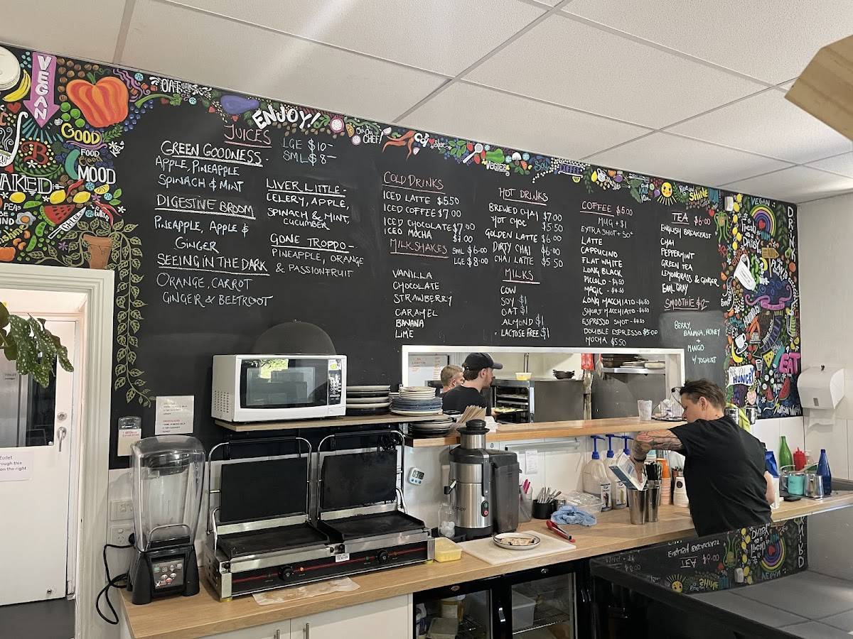 Menu at Little B cafe, Wangaratta