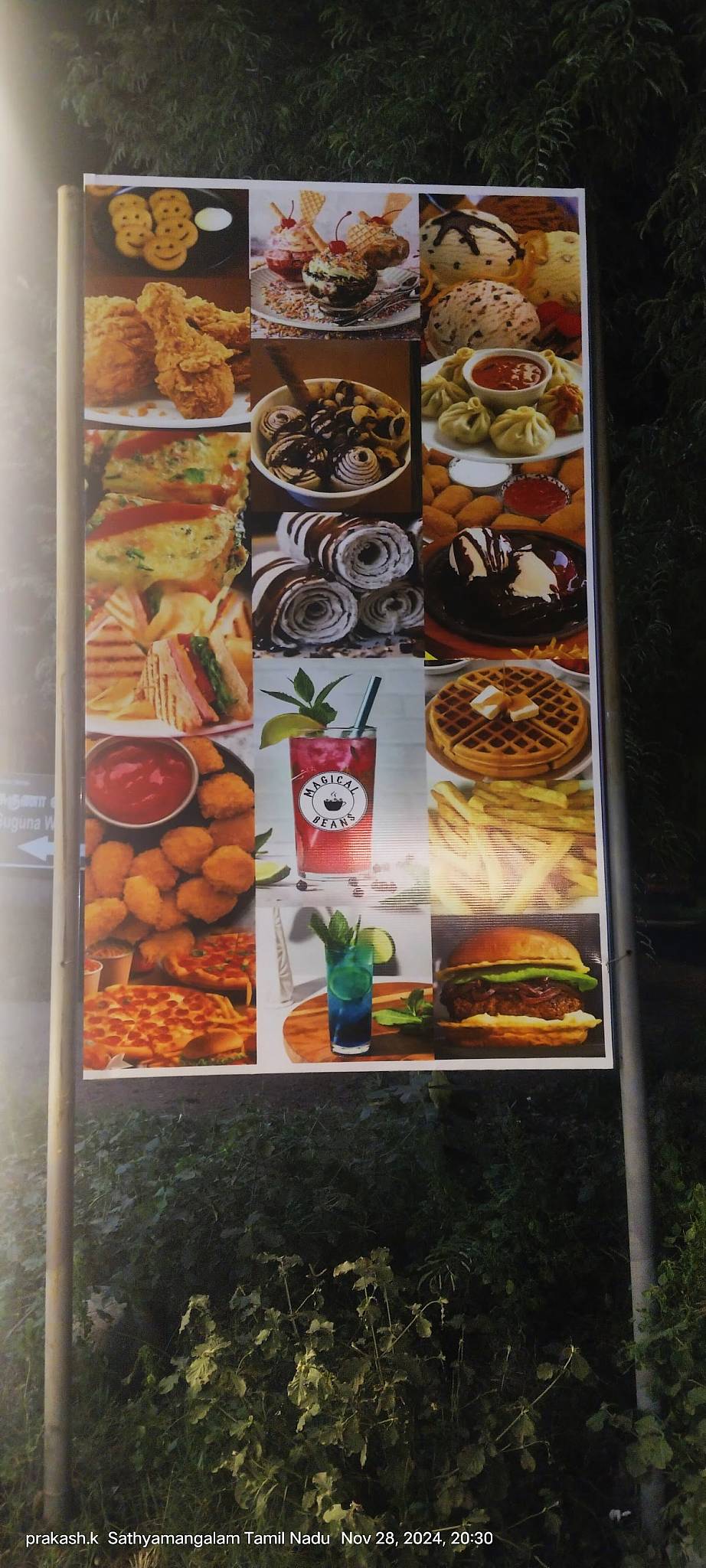 Menu at Magical Beans Cafe, Sathyamangalam