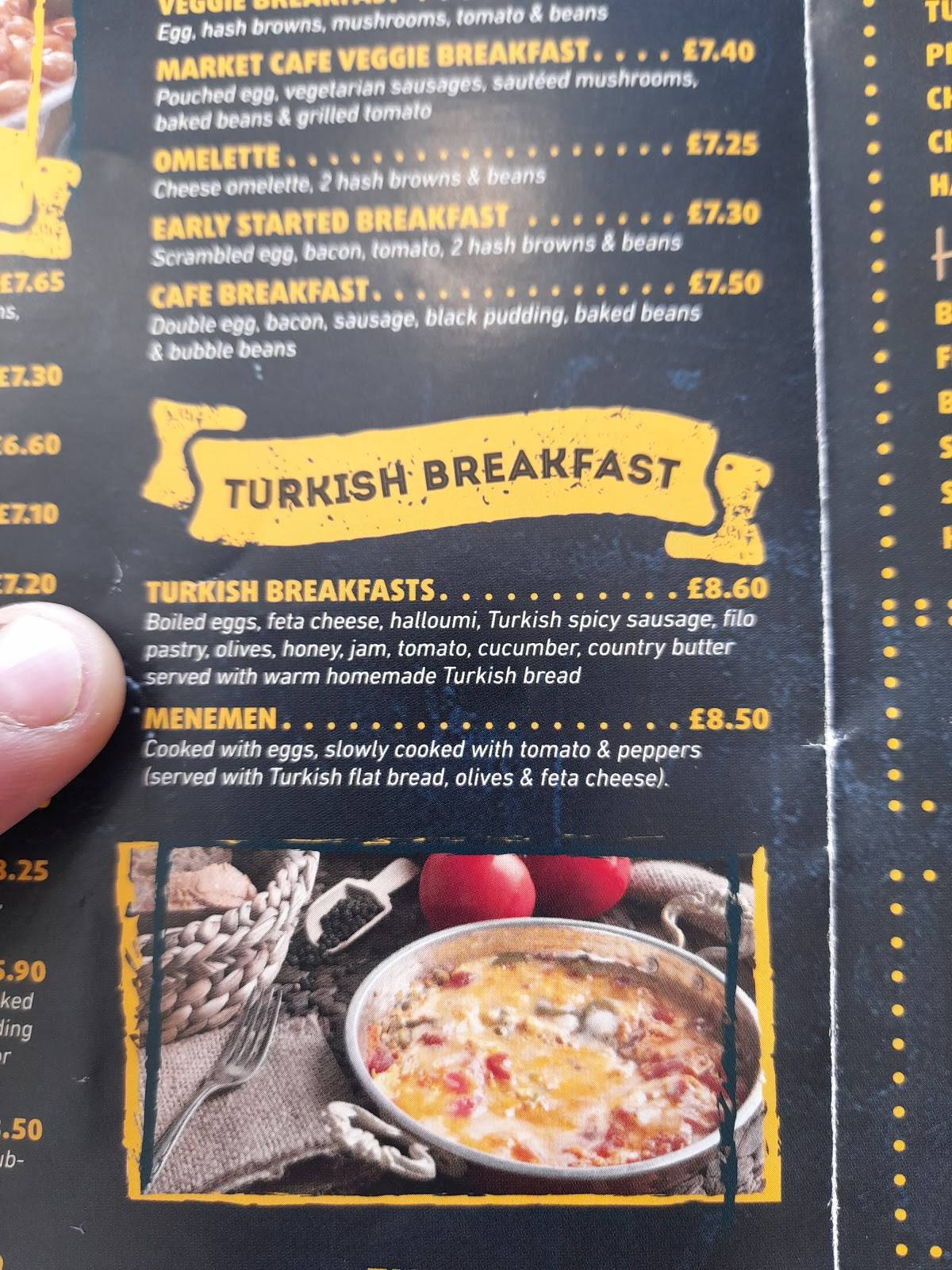 Menu at Market Café & Restaurant, Saint Neots