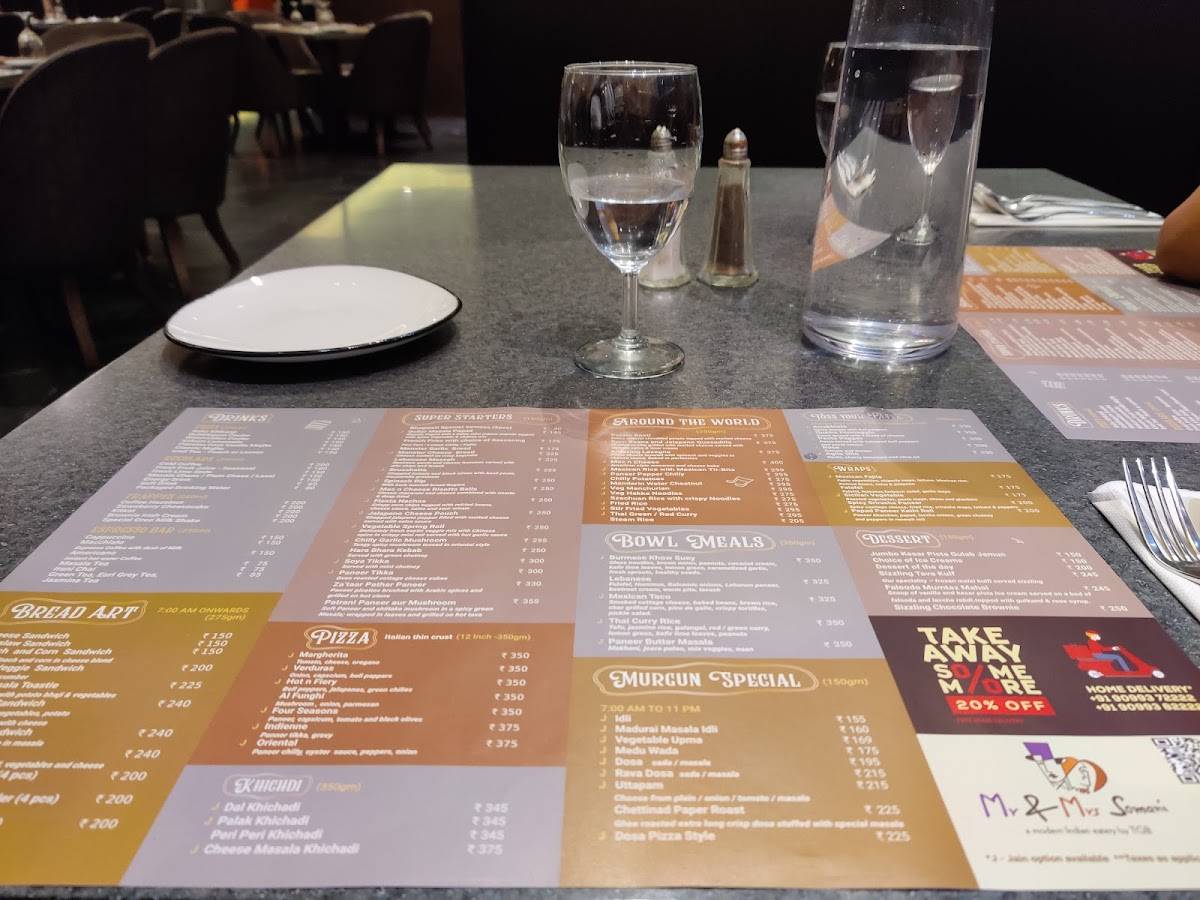 Menu at Cafe Piano, Ahmedabad, The Grand Bhagwati