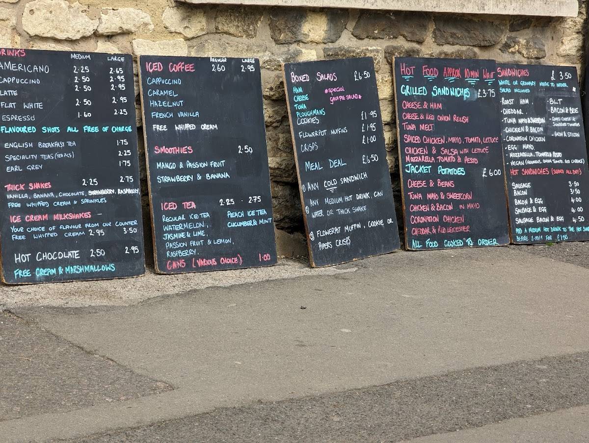 Menu at Savour the Flavour cafe, Rushden