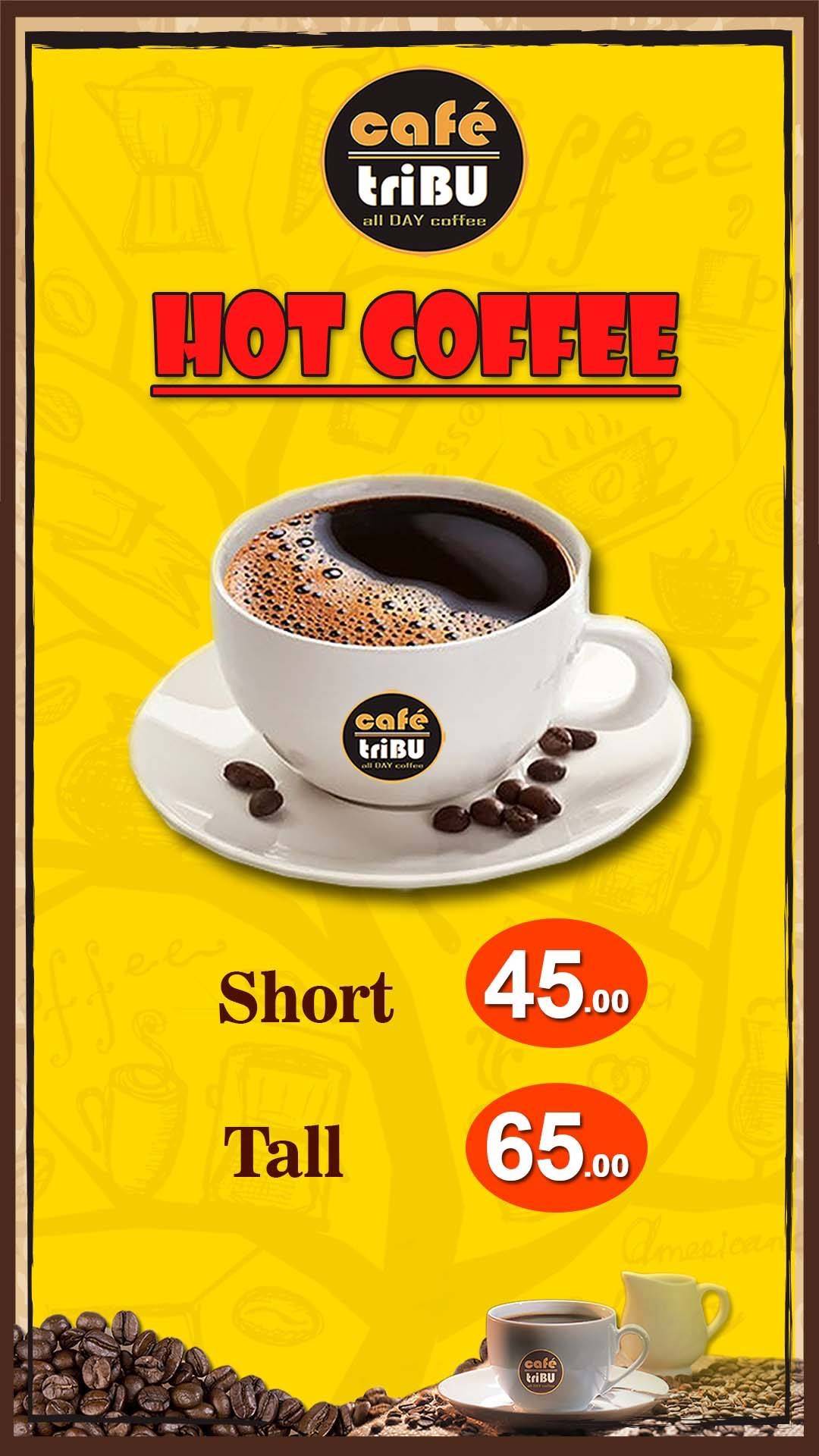 Carta de Cafe Tribu Bedrock Place, Ciudad Quezon
