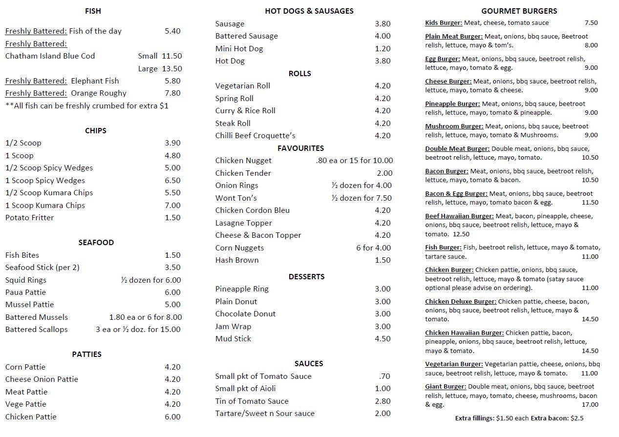 Menu at Village Foods Oxford restaurant, Oxford