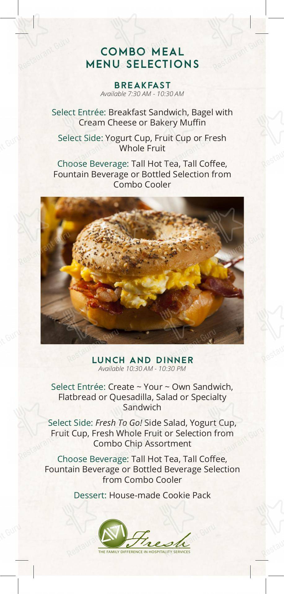 Menu at Wolf Den Cafe, Keuka Park