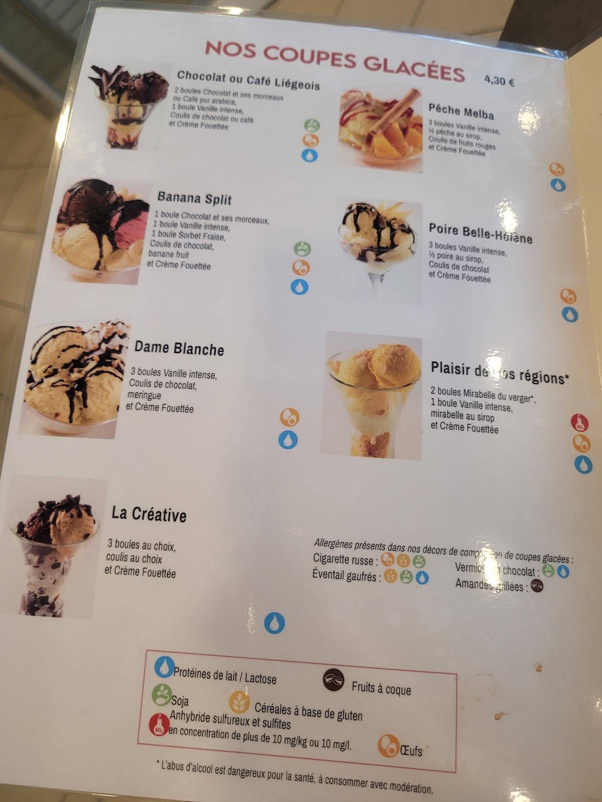Menu au Cafétéria LA POELEE Marly, Marly