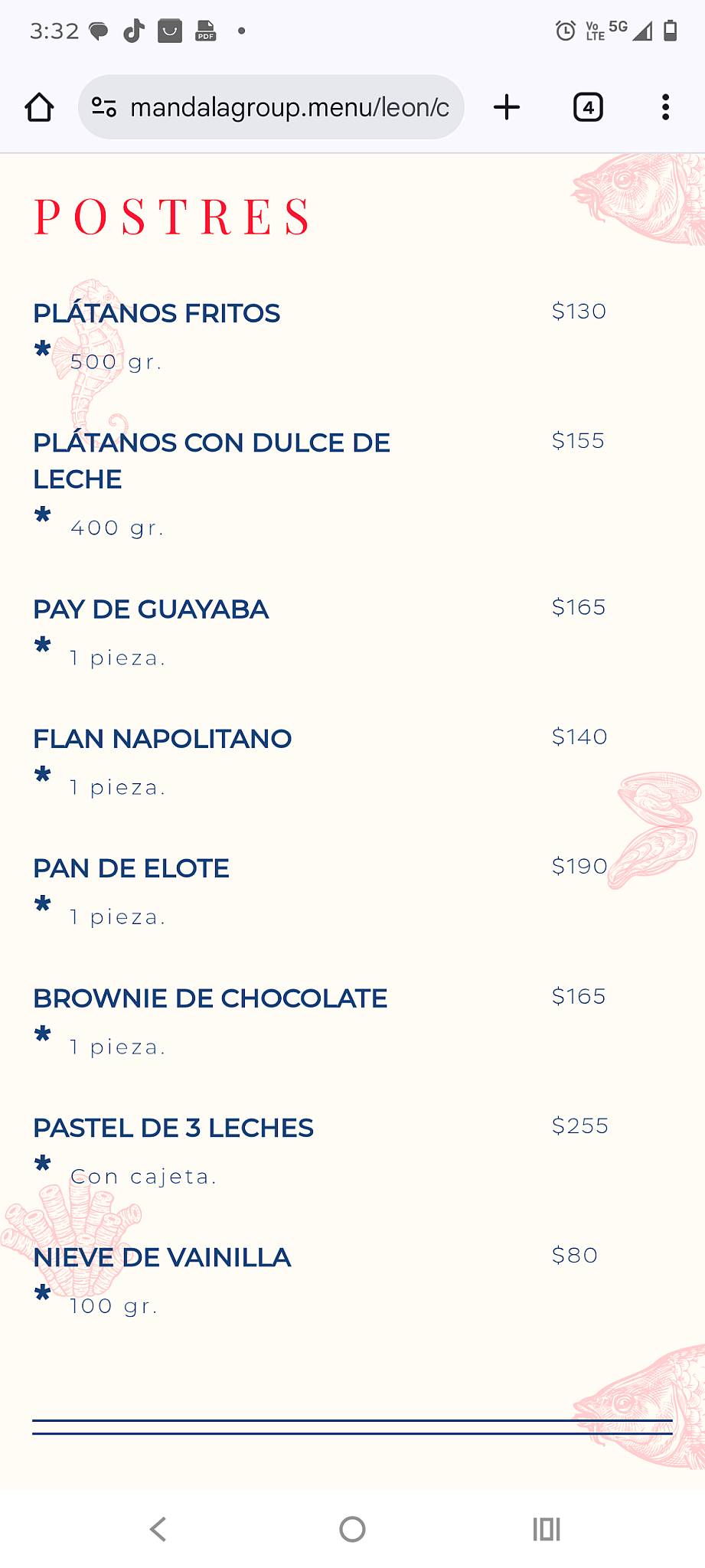 Menu at Campomar - Plaza Mayor restaurant, Leon