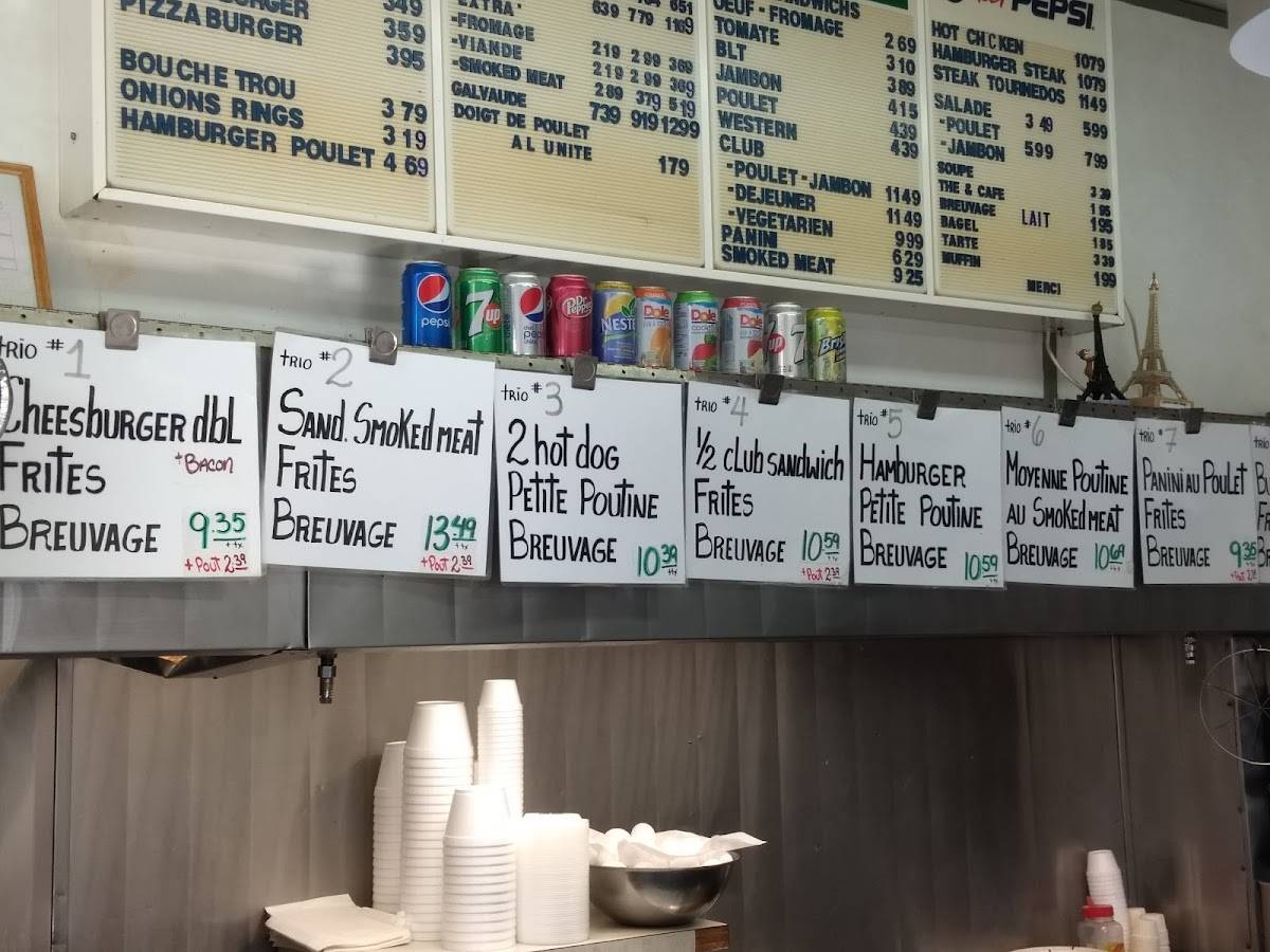 Menu au Cantine Chez Paul restaurant, Magog