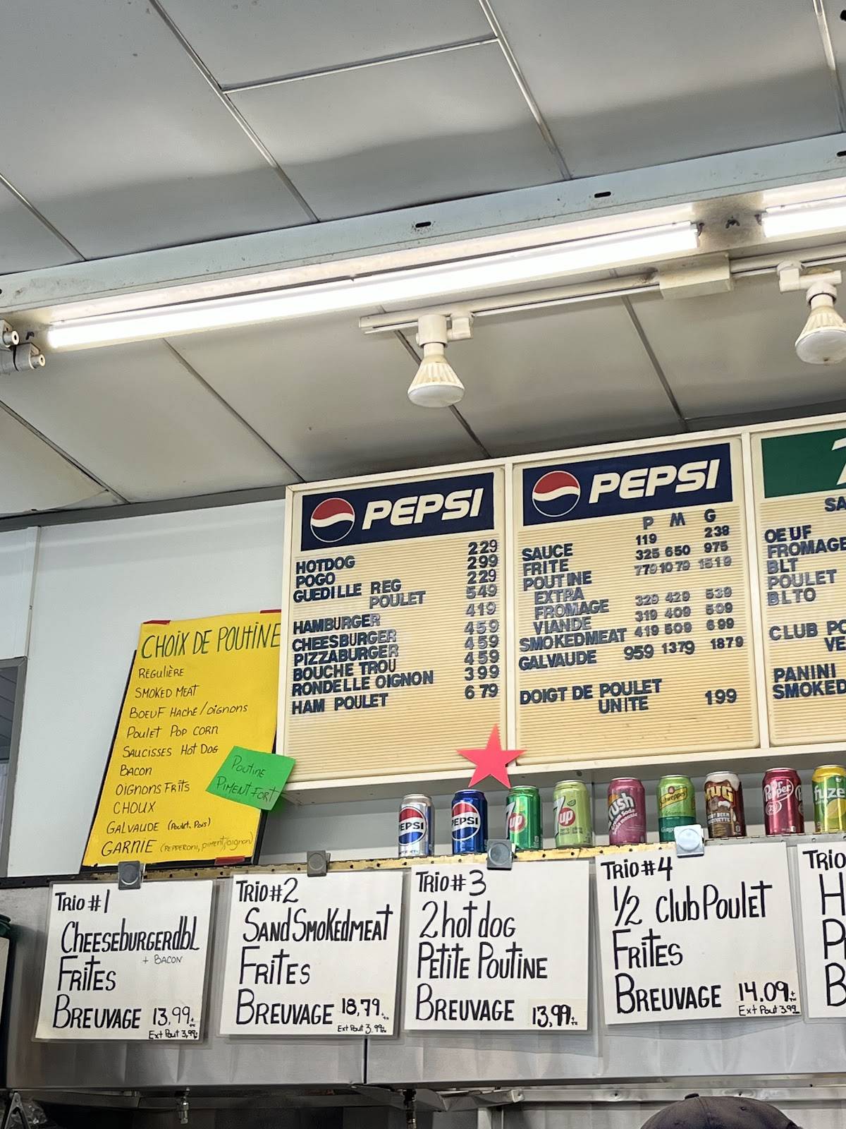 Menu au Cantine Chez Paul restaurant, Magog