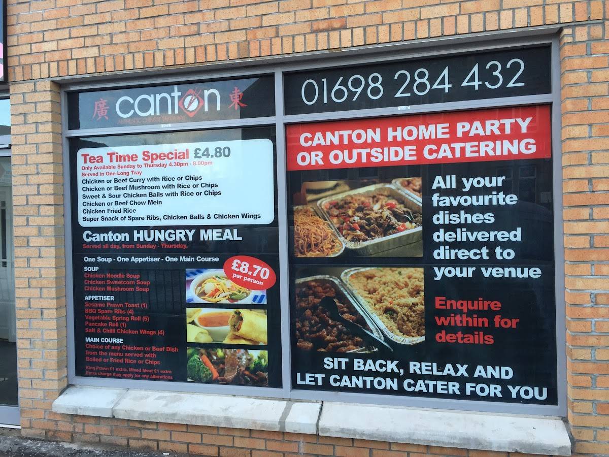 Menu at Canton restaurant, Hamilton, 216-218 Low Waters Rd