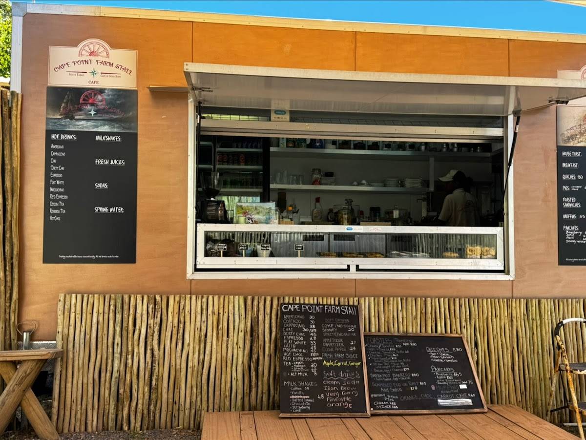 Menu at Cape Point Farm Stall, Cape Town