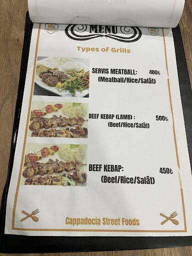 Menu at Cappadocia Street Food(döner), Göreme Belediyesi