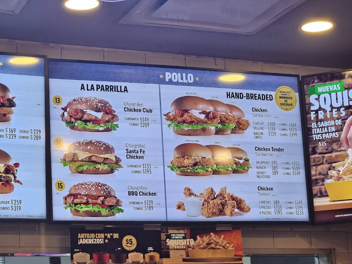 Carta del restaurante Carl's Jr. San Juan del Río, San Juan del Río