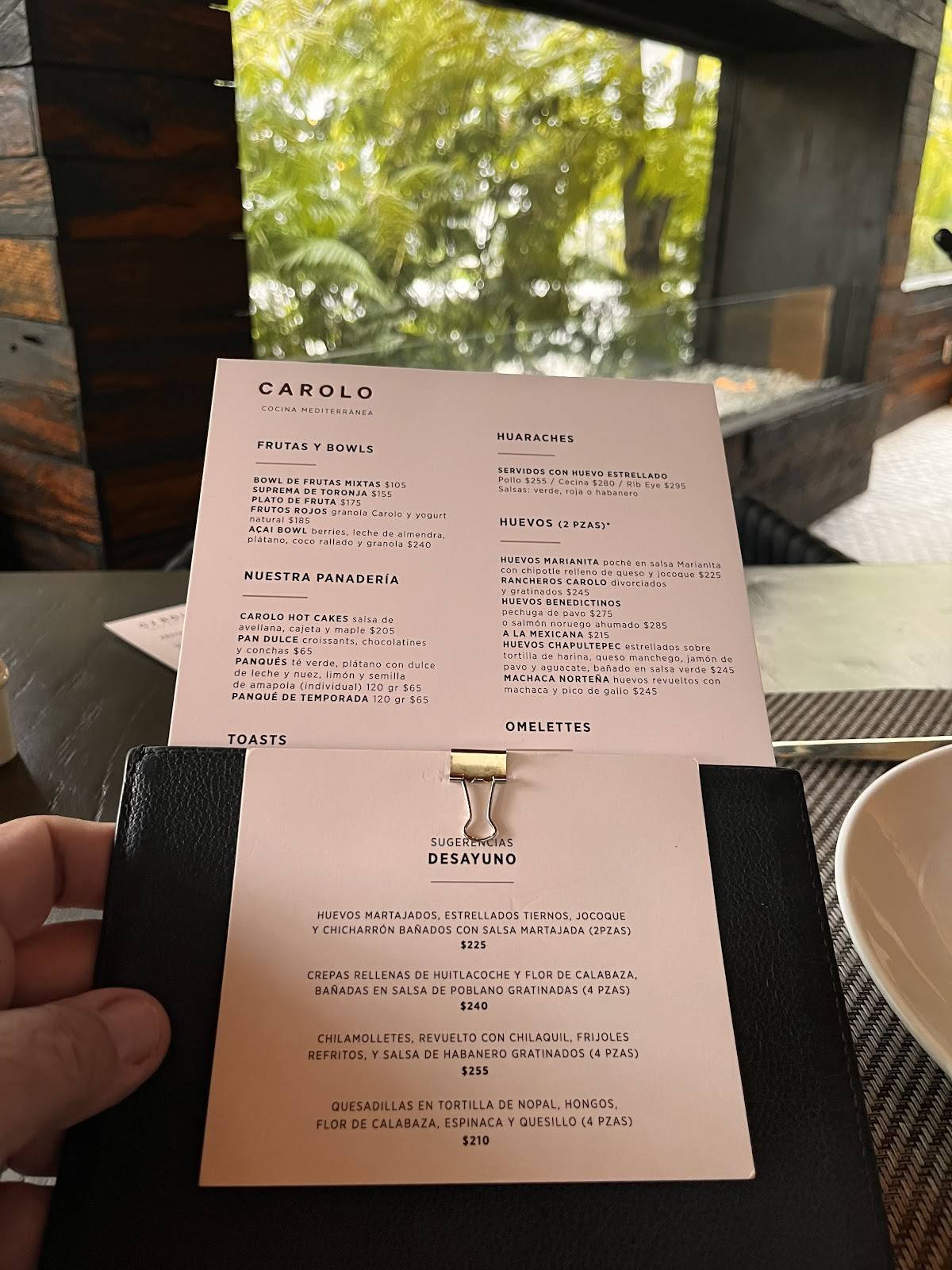 Carta del restaurante Carolo Santa Fe, Ciudad del México, Juan Salvador ...
