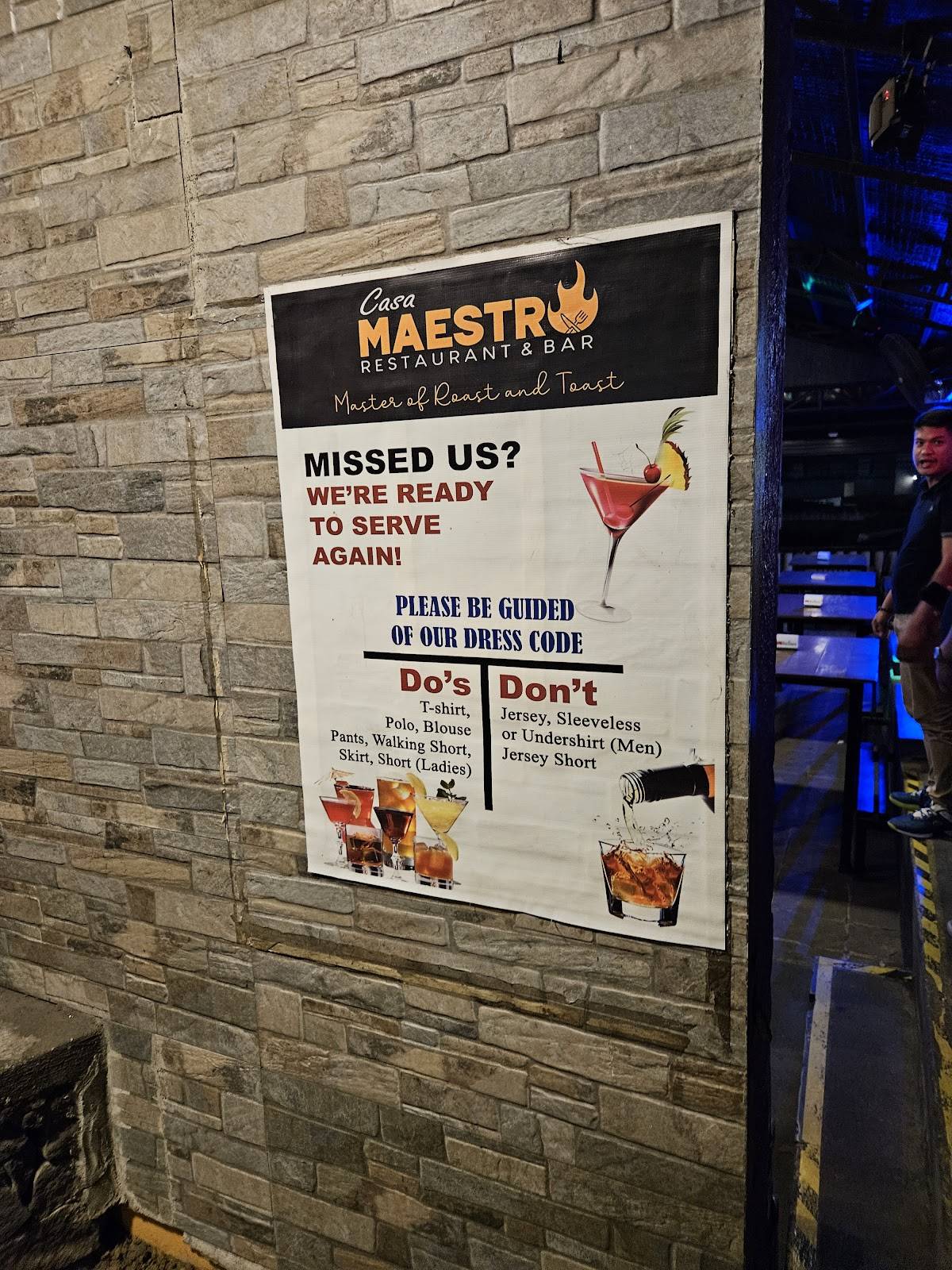 Menu at Casa Maestro Restaurant & Bar, Lipa, X525+2CC
